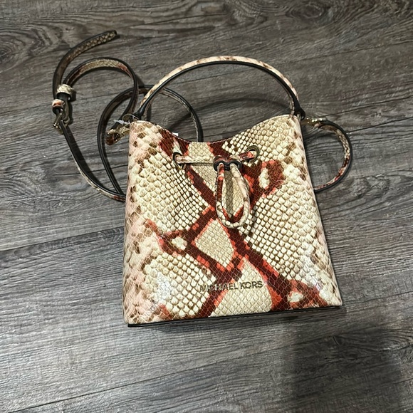 MICHAEL Michael Kors | Bags | Michael Kors Snake Skin Bucket Bag | Poshmark